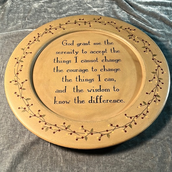 Accents | Serenity Prayer Plate | Poshmark